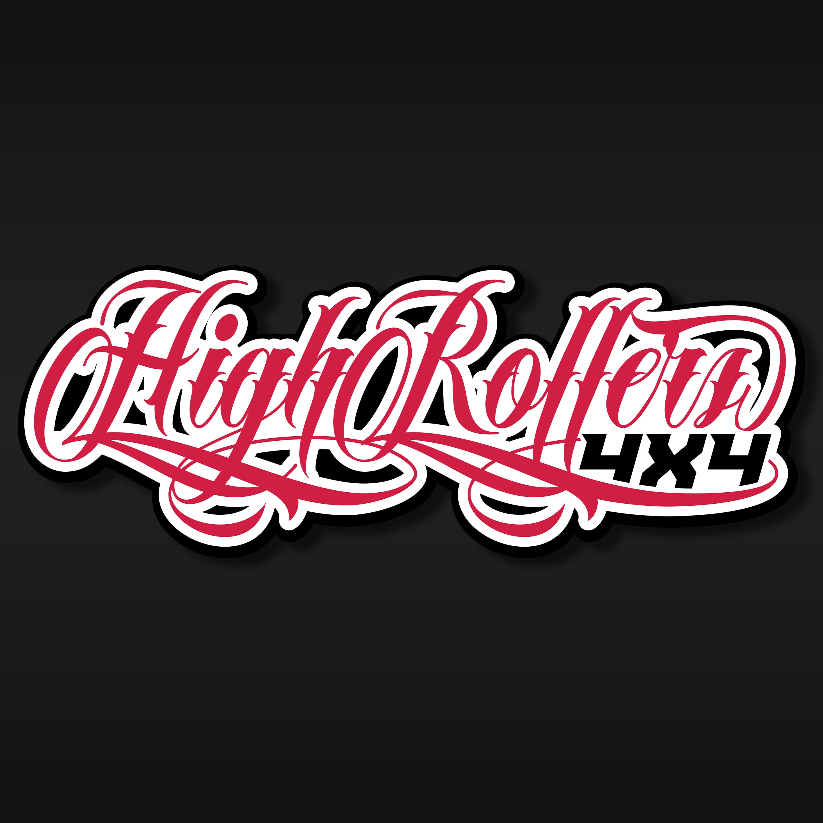 2024 Logo Decal - Red – High Rollers 4x4