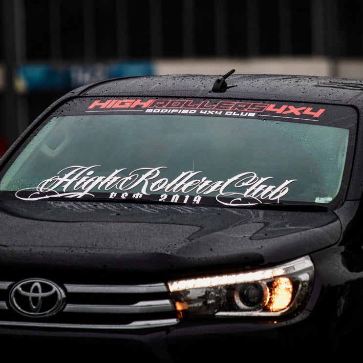 High Rollers Club Window Banner – High Rollers 4x4