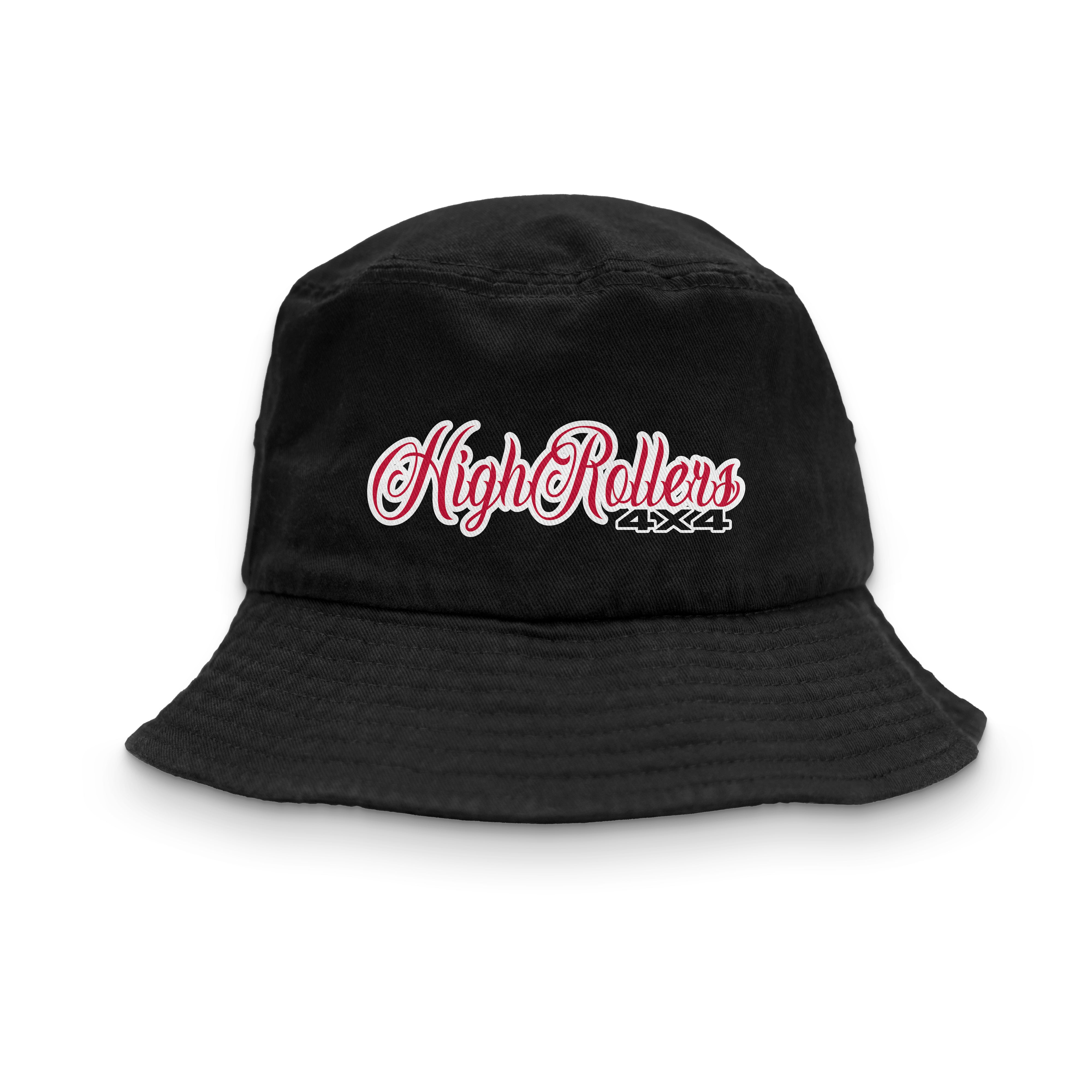 Signature Bucket Hat - Black – High Rollers 4x4