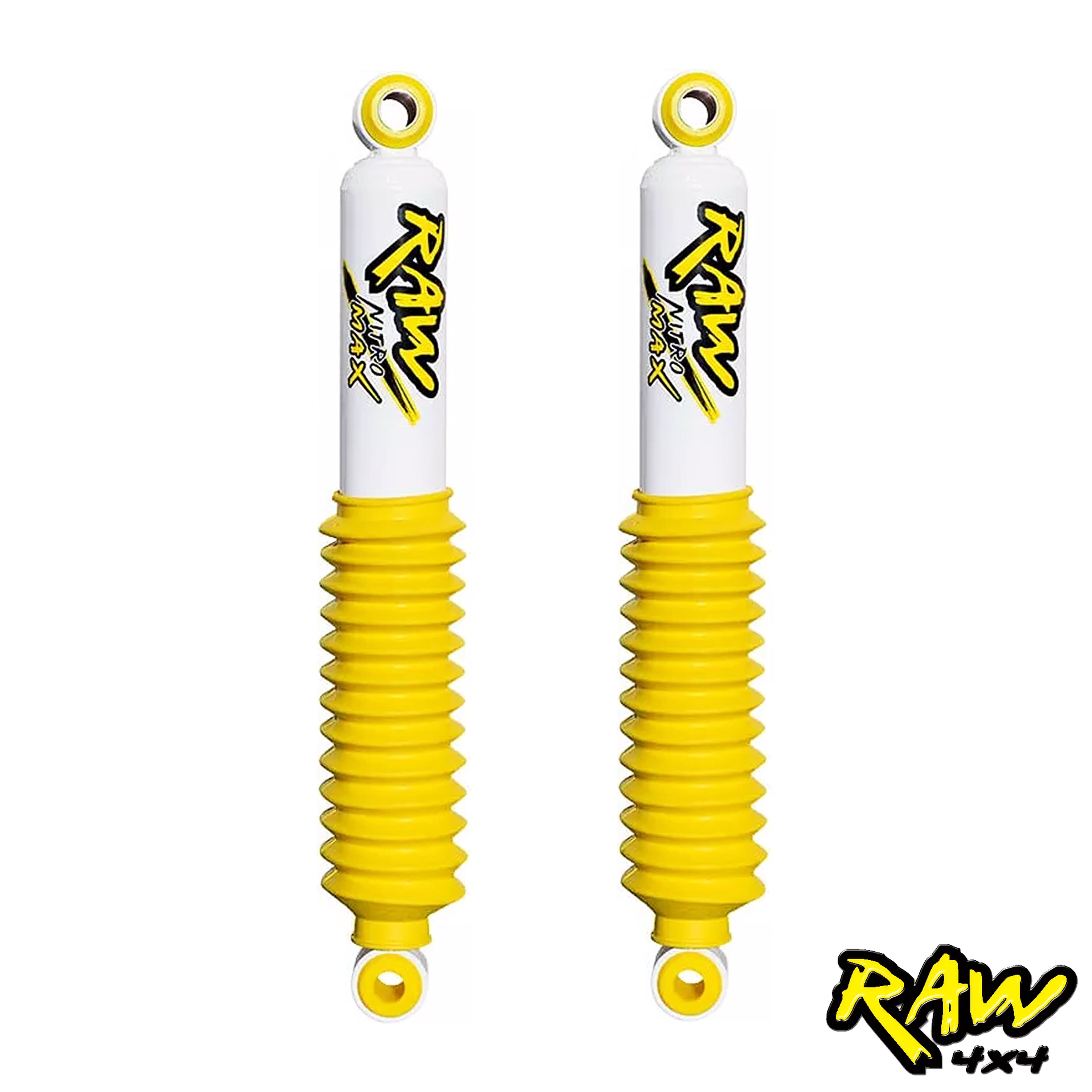 RAW 4x4 4" 100mm Rear NITROMAX Heavy Duty Shock Absorbers (Pair) - Toy ...