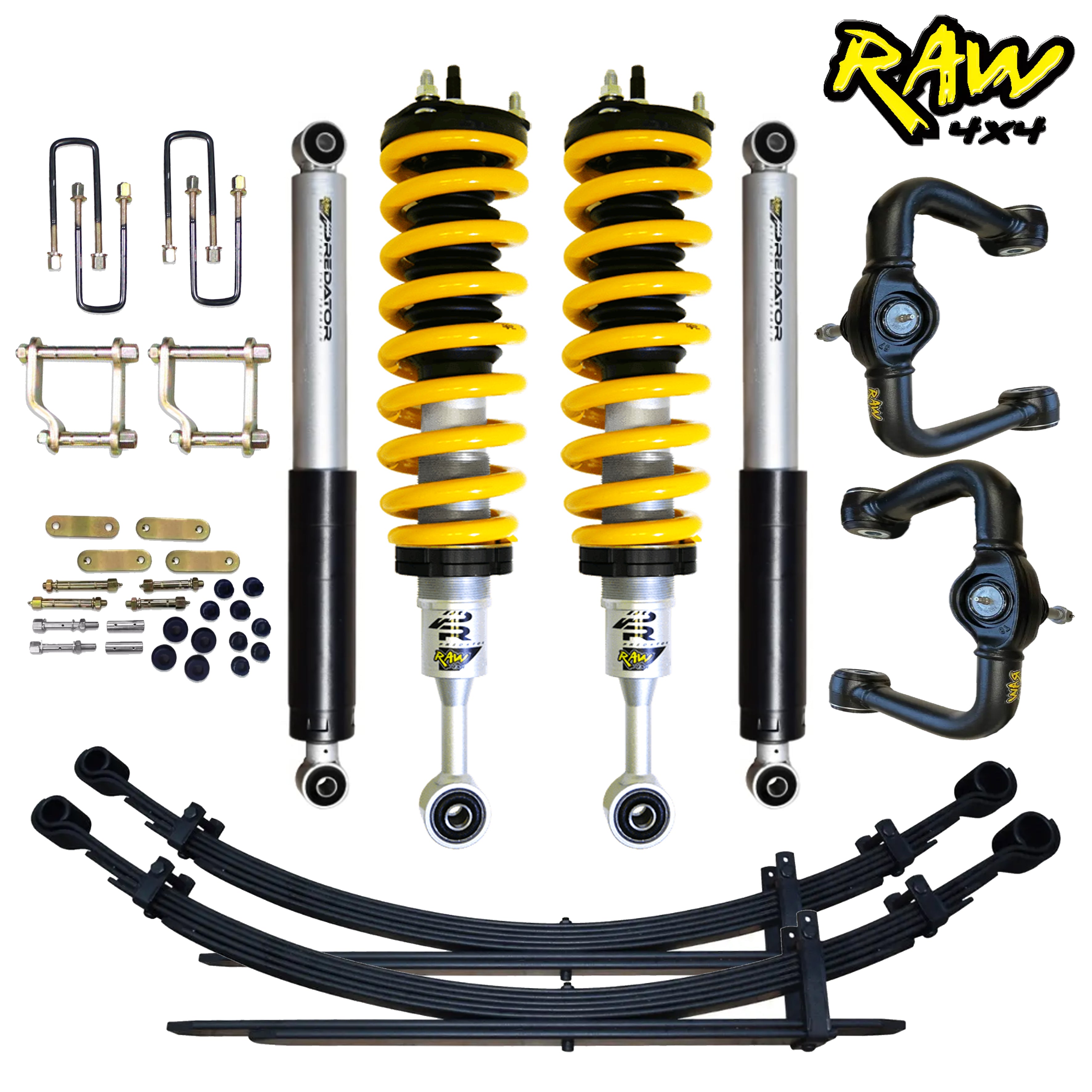 RAW 4x4 3" Front / 2" Rear 50-75mm PREDATOR XPR Performance Lift Kit ...